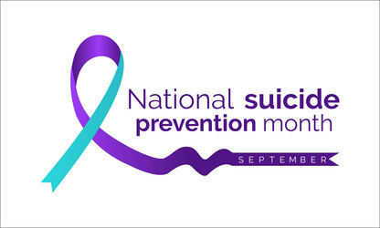 National suicide prevention month Royalty Free Vector Image