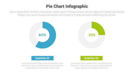 Piechart or pie chart diagram infographics Vector Image