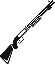 Police shotgun icon simple style Royalty Free Vector Image