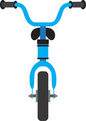 Bicycle front view Royalty Free Vector Image - VectorStock