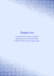 Blue page corner square design template Royalty Free Vector