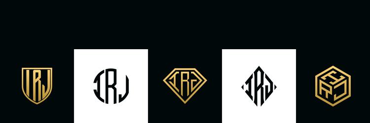 Initial letters agh logo designs bundle Royalty Free Vector