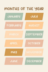 Months of the Years Vector Images (over 84,000)