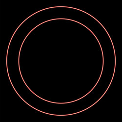 Neon rubber gasket with holes grommet seal Vector Image