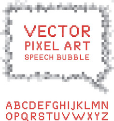 Pixel art speech bubbles Royalty Free Vector Image