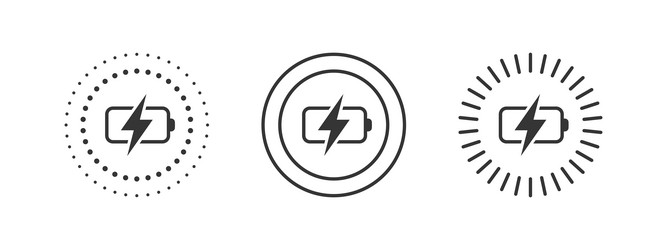 Wireless charger charger icon concept Royalty Free Vector