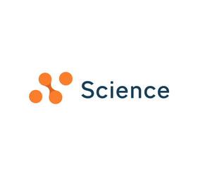 Set science logo templates creative dotted Vector Image