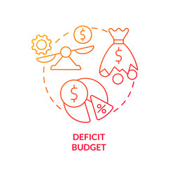 Interest loss concept icon Royalty Free Vector Image