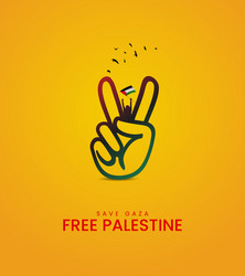 Free palestine flag whit al-aqsa mosque Royalty Free Vector