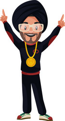 Punjabi Cartoon Bhangra Vector Images (over 230)