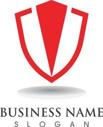 Security guard logo design shield template Vector Image