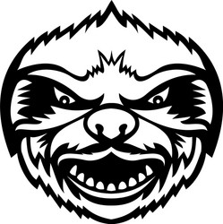 Angry panda hockey team logo mascot emblem Vector Image