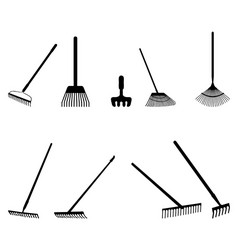 Rake Silhouette Vector Images (over 4,700)