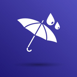 Waterproof icon water proof symbol umbrella Vector Image