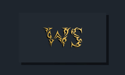 Initial letters sw monogram logo design bundle Vector Image