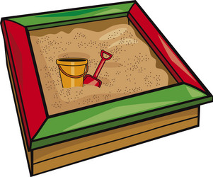 Sand toys set cartoon Royalty Free Vector Image