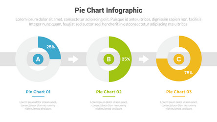 Piechart or pie chart diagram infographics Vector Image
