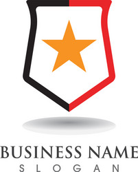 Security guard logo design shield template Vector Image