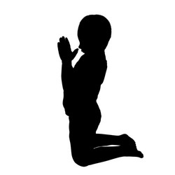 Child Praying Silhouette Vector Images (over 610)