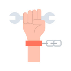 Forced labour icon image Royalty Free Vector Image