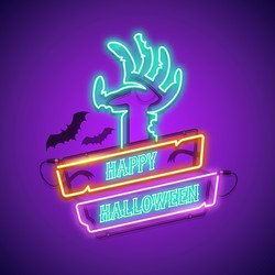 Cartoon zombie hands set for horror design Vector Image