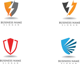 Security guard logo design shield template Vector Image