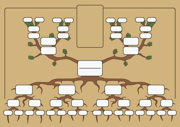 Family tree chart thin line style Royalty Free Vector Image