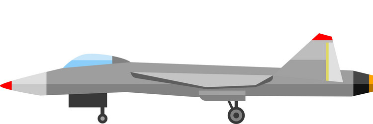 Military aircraft fighter jet interceptor Vector Image