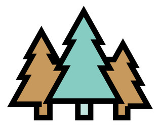 Trees Icon Conifer Vector Images (over 3,800)