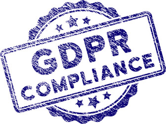 Gdpr seal template Royalty Free Vector Image - VectorStock