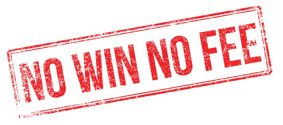 No win fee black rubber stamp on white Royalty Free Vector