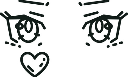 Two female eyes watching Royalty Free Vector Image