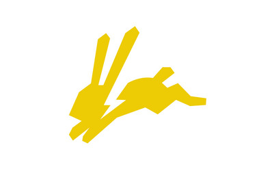 Yellow energy lightning in isometry on white Vector Image