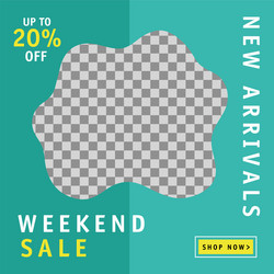 Banner template checkered Royalty Free Vector Image