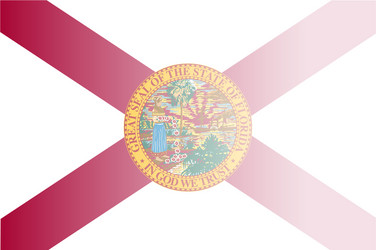 Florida state flag Royalty Free Vector Image - VectorStock
