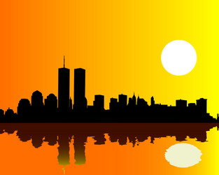 Twin Towers Silhouette Vector Images (over 510)