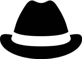 Classic vintage hat Royalty Free Vector Image - VectorStock