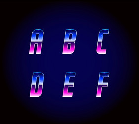 Galactic Font Vector Images (over 160)