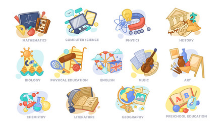 School Subjects Background Vector Images (over 5,900)