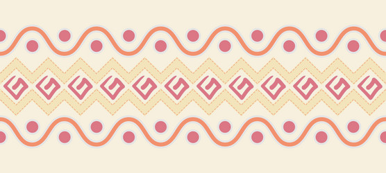 Retro frame with wavy border psychedelic Vector Image