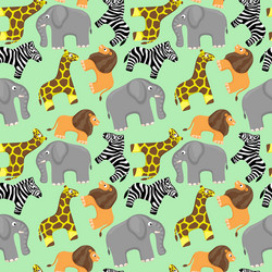 African animals seamless pattern Royalty Free Vector Image