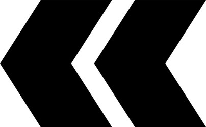 Shift left flat icon Royalty Free Vector Image