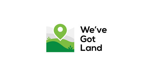 Unique and modern land sale logo design 2 Vector Image