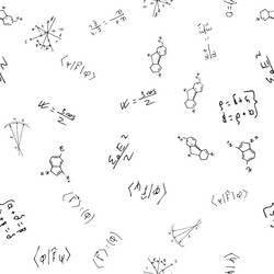 Chemical formulas the scientific educational Vector Image