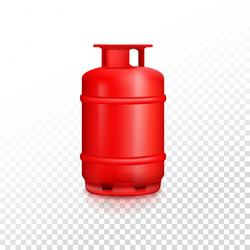 Gas burner red balloon as ignition gear Royalty Free Vector