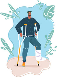 Disabled handicapped people Royalty Free Vector Image