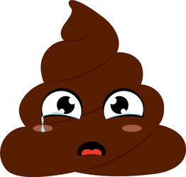 Funny poop face Royalty Free Vector Image - VectorStock