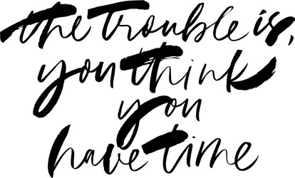 Double trouble blue lettering Royalty Free Vector Image