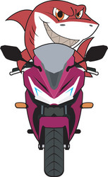 Motorcycle Sharks Shark Vector Images (47)