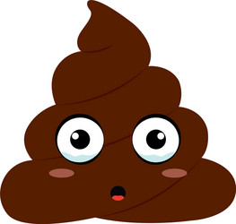 Cute smiling happy funny poop Royalty Free Vector Image